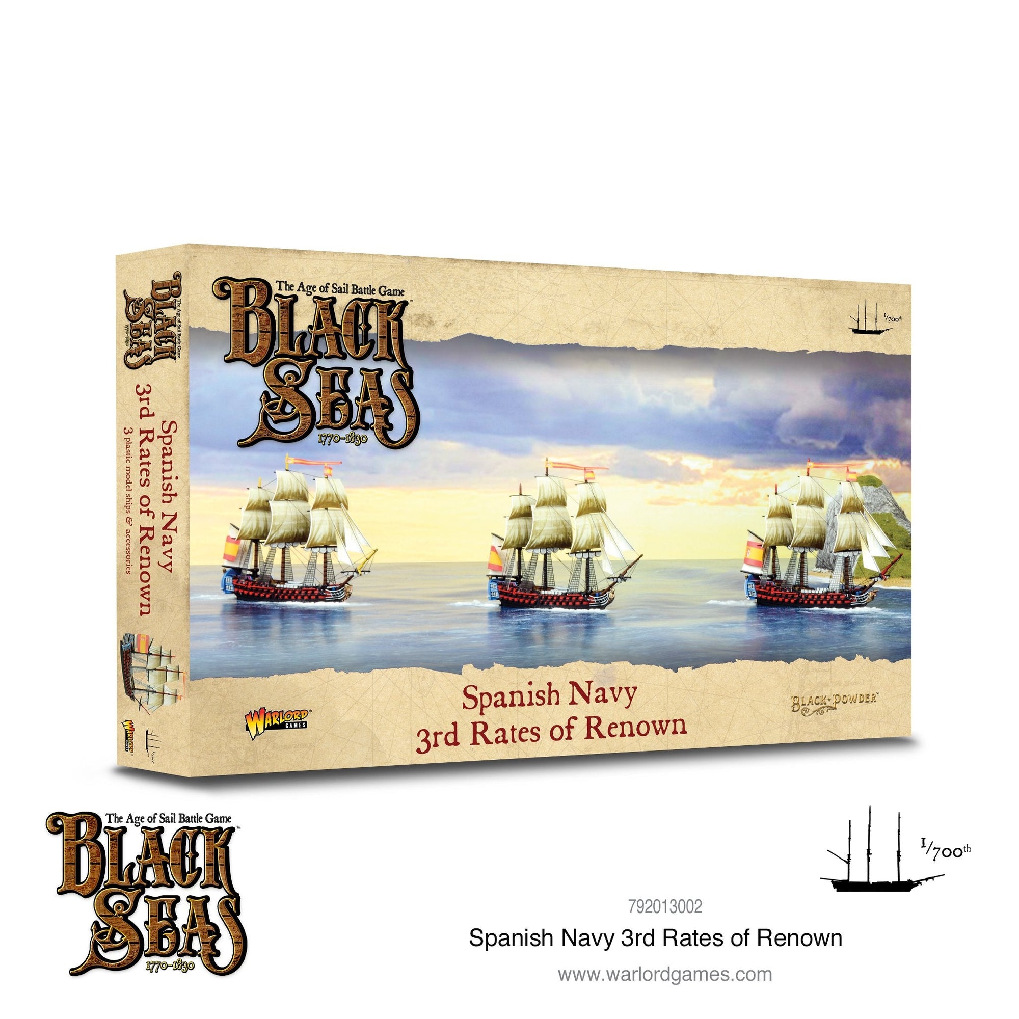 Warlord Games: Black Seas: Spanish Navy 3rd Rates Of Renown