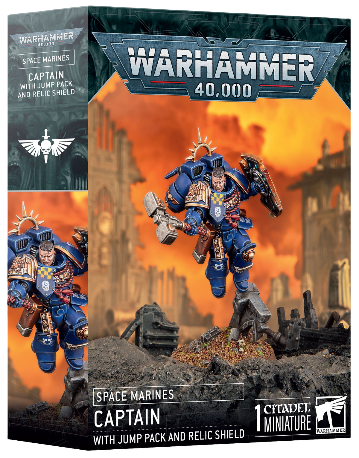 Space Marines: Captain With Jump Pack & Relic Shield